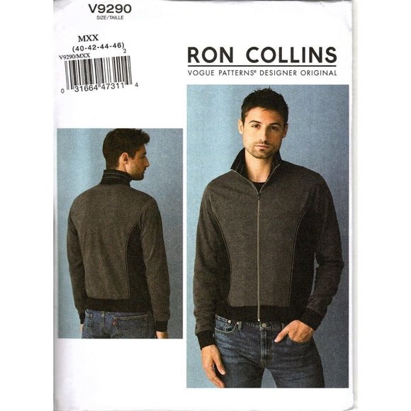 Simplicity | Office | Vogue V929 Mens 40 To 46 Ron Collins Jacket Uncut Sewing Pattern | Poshmark